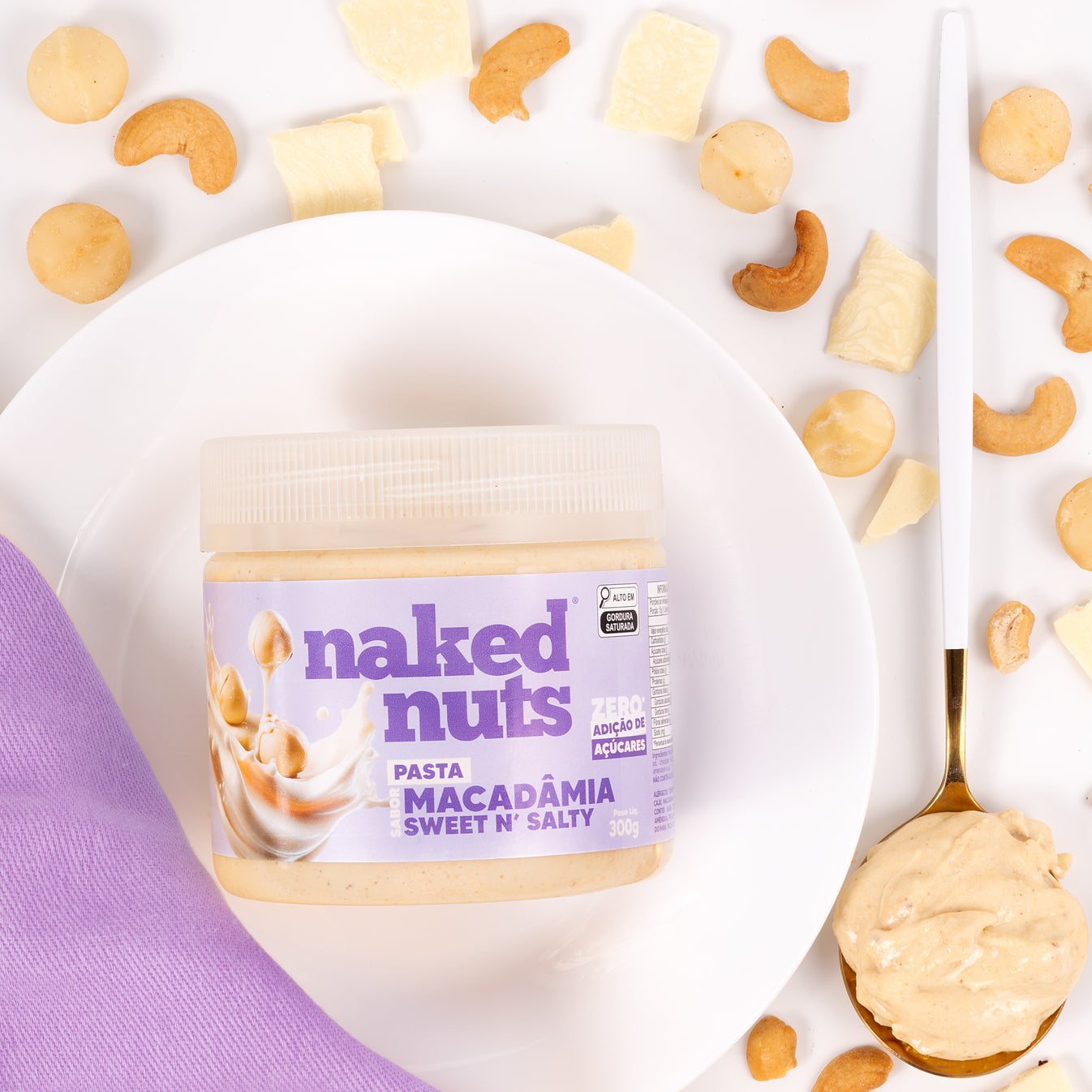 Pasta de Mix de Nuts Sabor Macadâmia | Naked Nuts